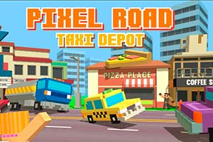 ⭐ PIXEL ROAD TAXI DEPOT - free online game on PIXELGAME.ORG